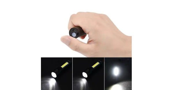 Mini Çok Güçlü Şarjlı El Feneri ( XPE+ COB LED ) Watton Wt-030 - Wt-030